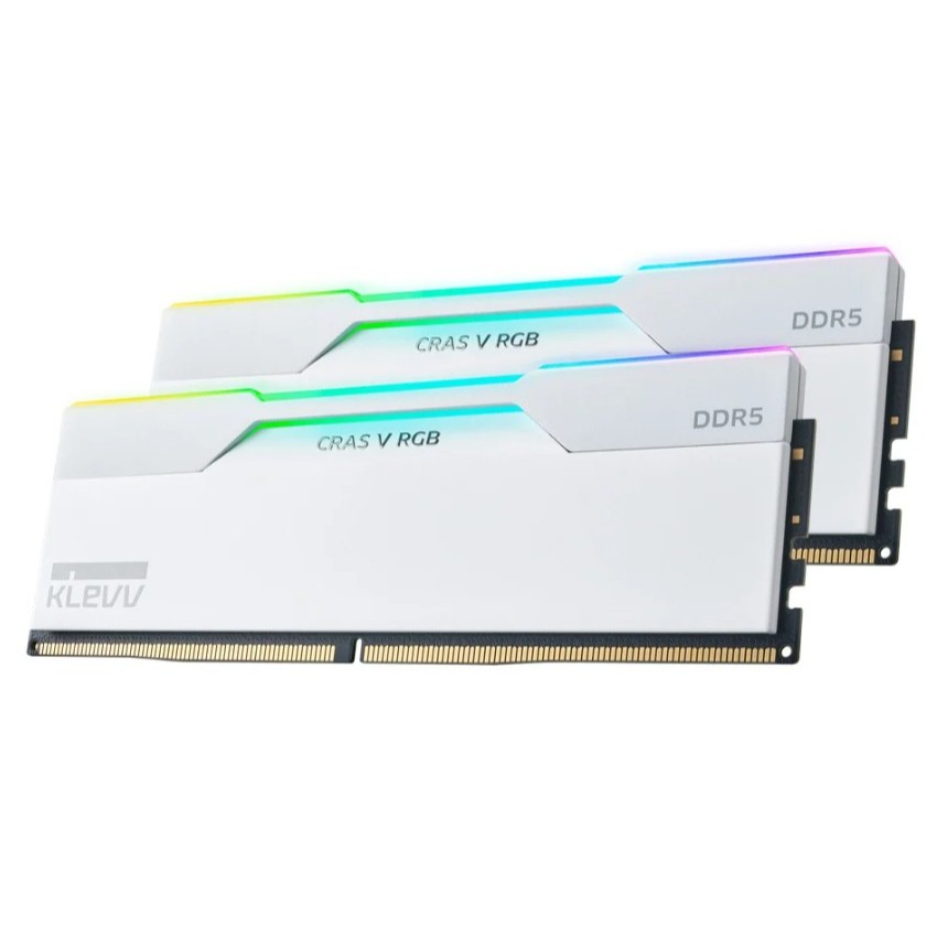 KLEVV CRAS V RGB DDR5 GAMING OC 48GB (24x2) 6400MHz WHITE | Shopee Thailand