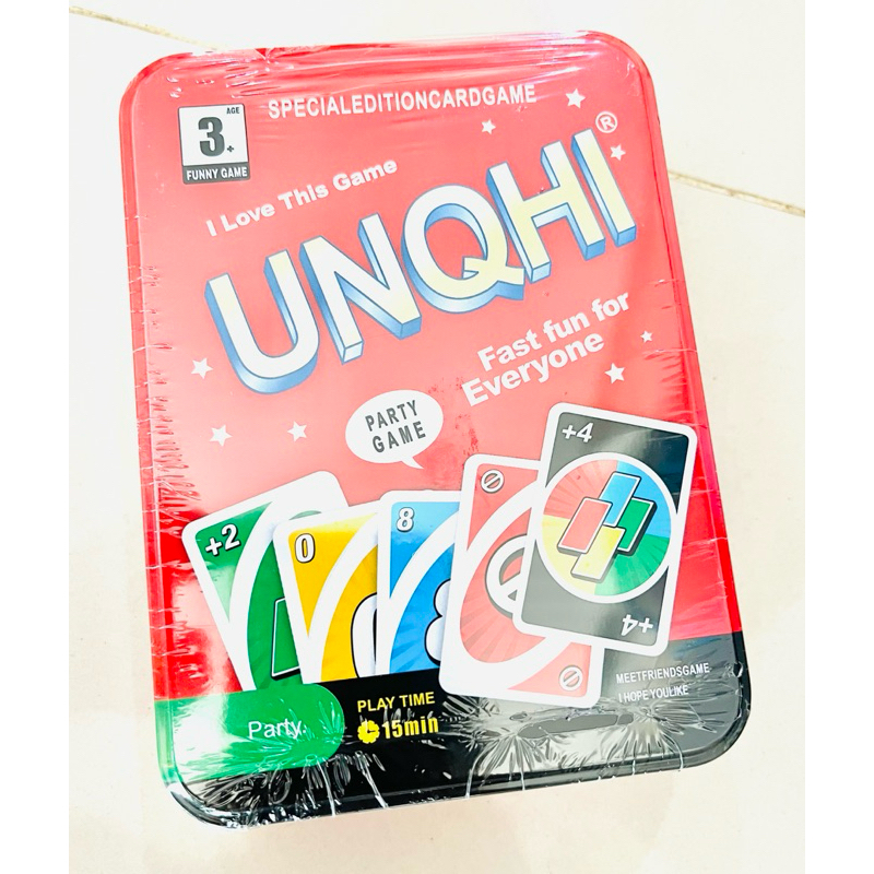 การ์ดเกมส์ “UNQHI” Card Game (Packet-กล่องเหล็ก) | Shopee Thailand