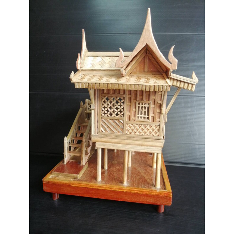 บ้านไอ้ไข่ ศาลตายายจิ๋ว บ้านจำลองทรงไทยสถาปัตยกรรมไทยโบราณ โสนน้อยเรือน ...