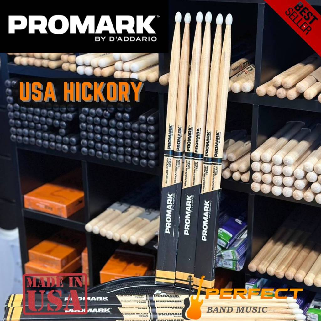 ไม้กลอง Promark รุ่น TX5BW TX5AN TX5BN TX7AN PW747W ไม้กลอง Promark ของ ...