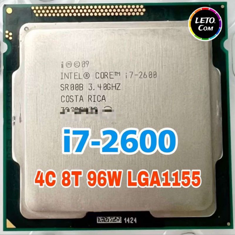 ซีพียู CPU Intel Core i7-2600 3.4GHz 4คอ8เทรด 95W LGA 1155 ฟรีซิลิโคน1ซอง i7 2600 | Shopee Thailand