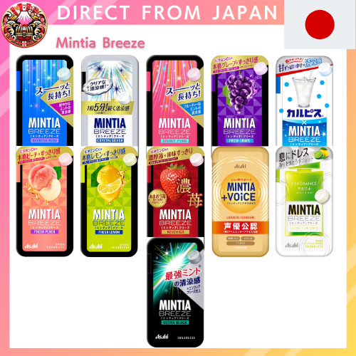 Asahi Mintia Breeze Mints Breath Fresh Assorted Flavor Large Granule ...