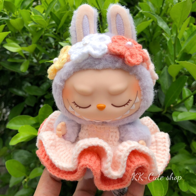 ชุดไหมพรมลาบูบู้ Labubu V1-2 Double bloom | Shopee Thailand