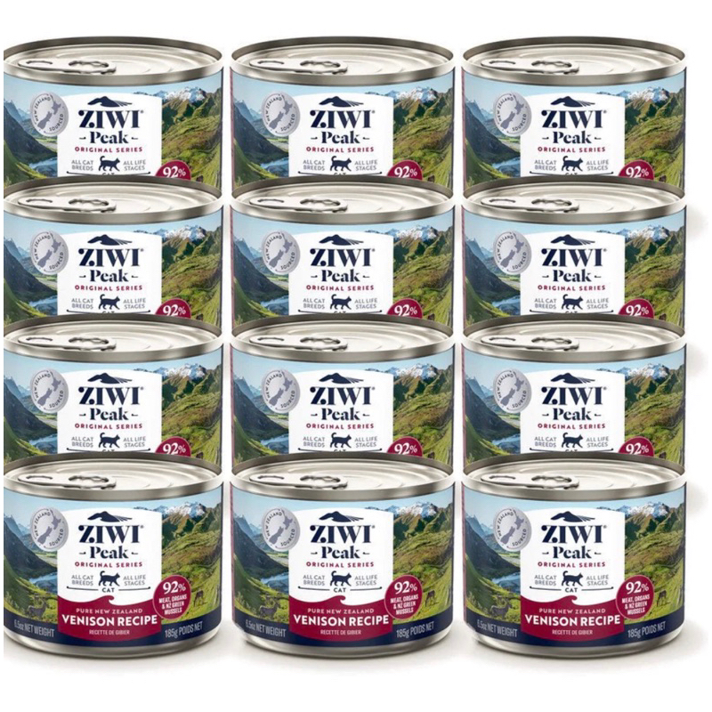 ยกถาด (12 ป๋องใหญ่ 185g.) ZIWI PEAK อาหารเปียกแมว เกรดโฮลิสติก อาหารเปียก complete and balance ...