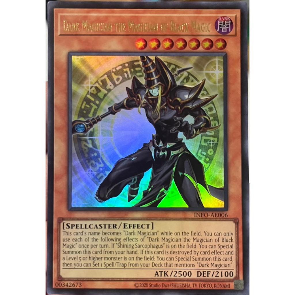 Yugioh Asia-Eng [INFO-AE006] Dark Magician the Magician of Black Magic (Ultra Rare) การ์ดยูกิแท้ ...