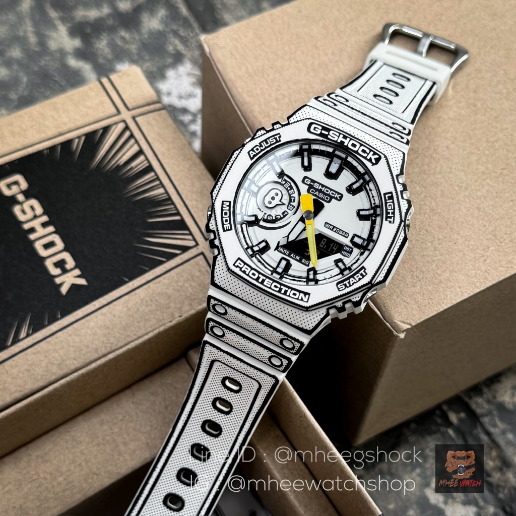 G-Shock White Manga 3D Sketch Limited Edition | Shopee Thailand