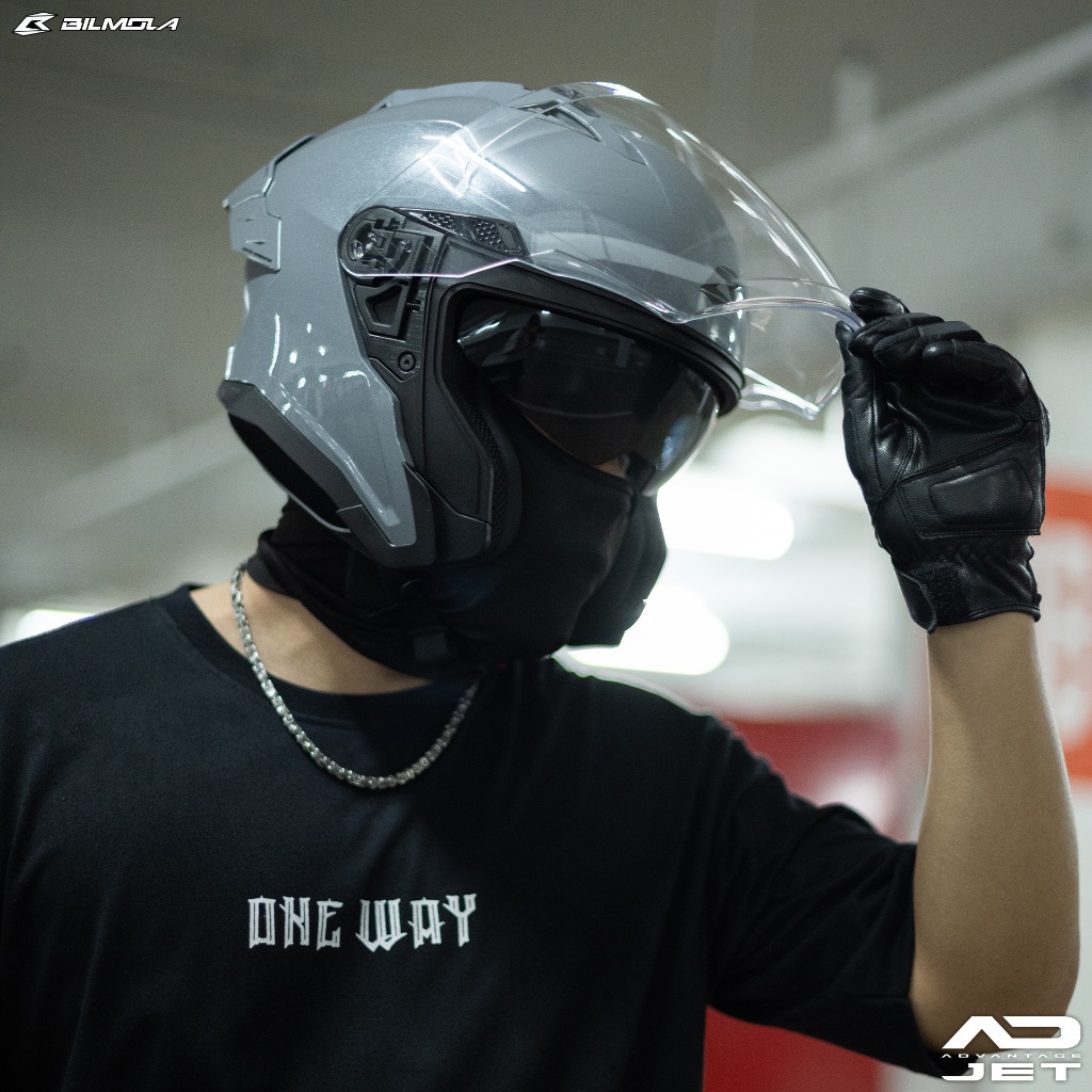 Bilmola เปิดหน้า openface AD JET ADJET มีแว่นในตัว มาตรฐาน ECE06 ...