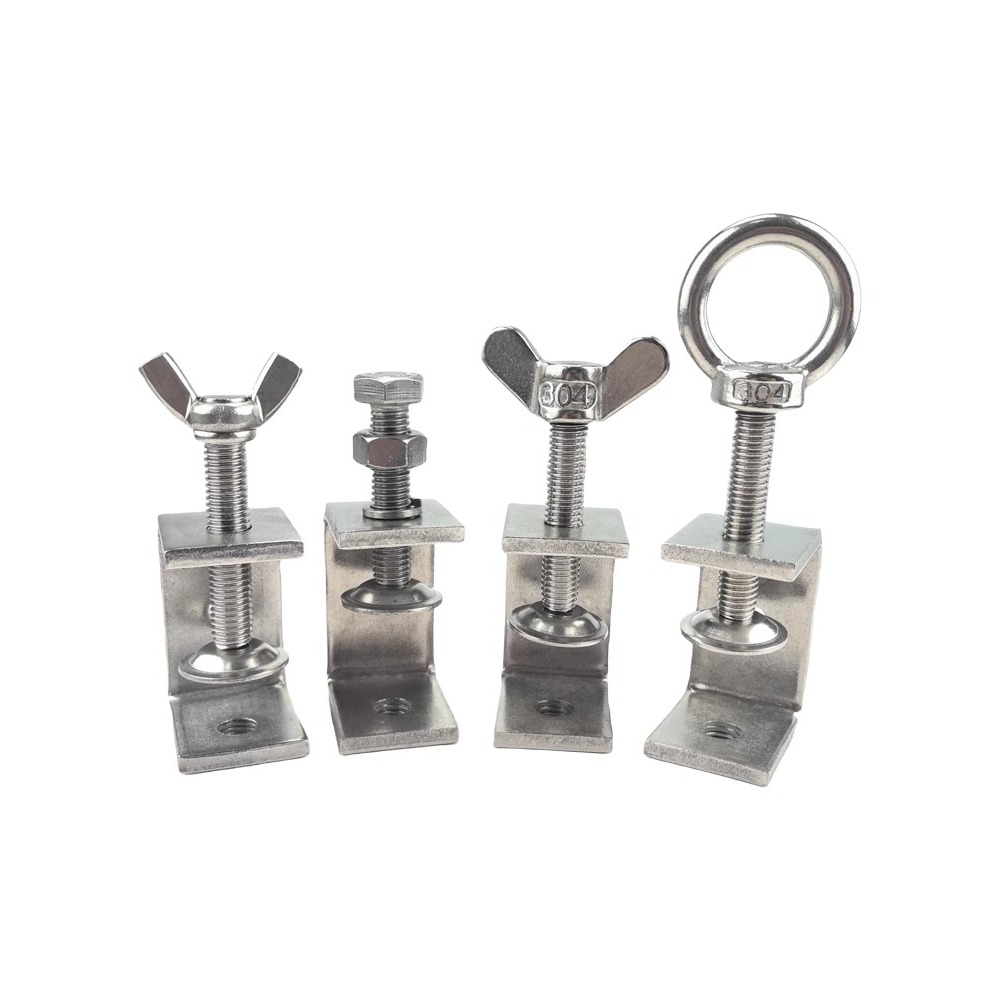 สแตนเลส Tiger Card CLAMP ท่อสี่เหลี่ยม U-Shaped C-Shaped FIXED CLAMP ...