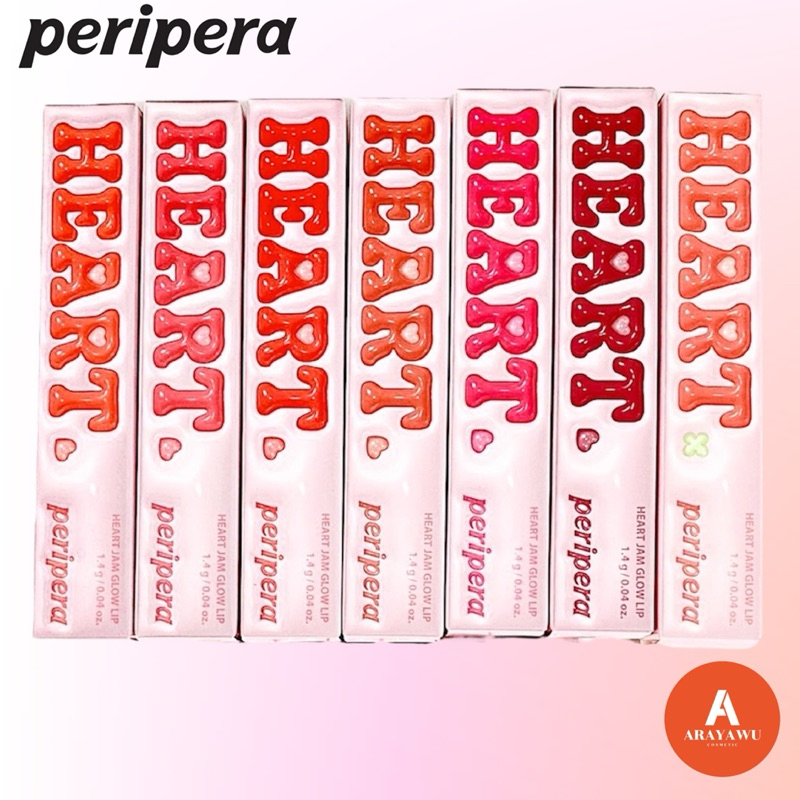 ( แท้/พร้อมส่ง) Peripera heart jam glow lip ลิปแบบกด | Shopee Thailand