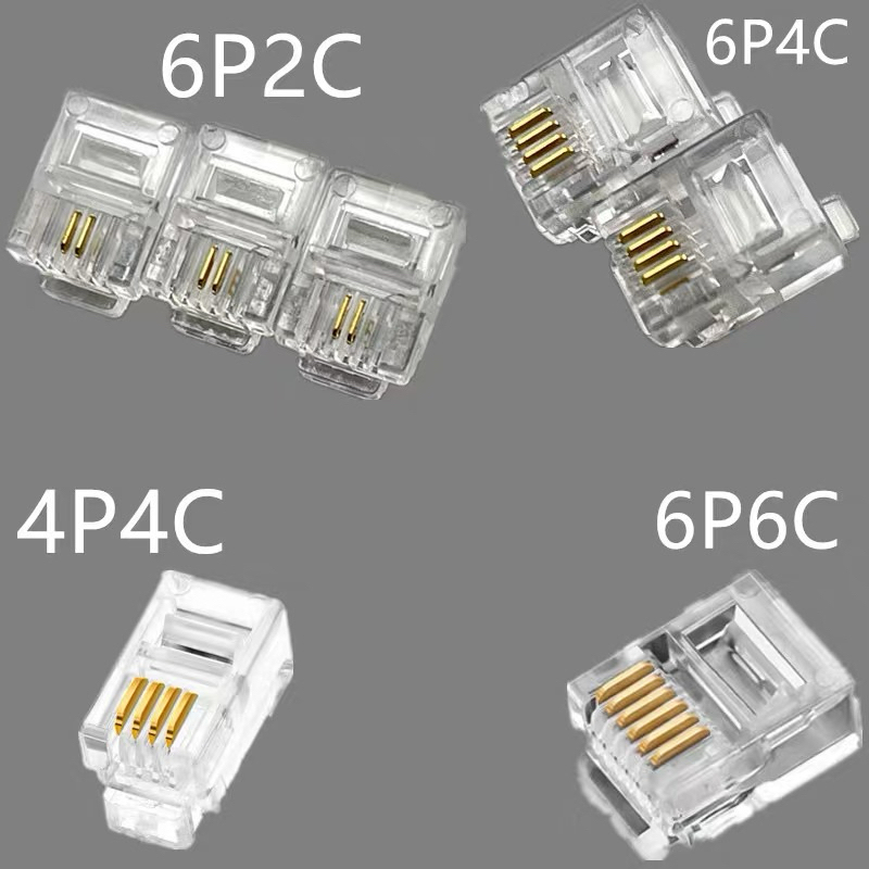หัวRJ11 /RJ12 2Pin/4Pin/6pin หัวโทรศัพท์ (ราคาต่อ1หัว) | Shopee Thailand