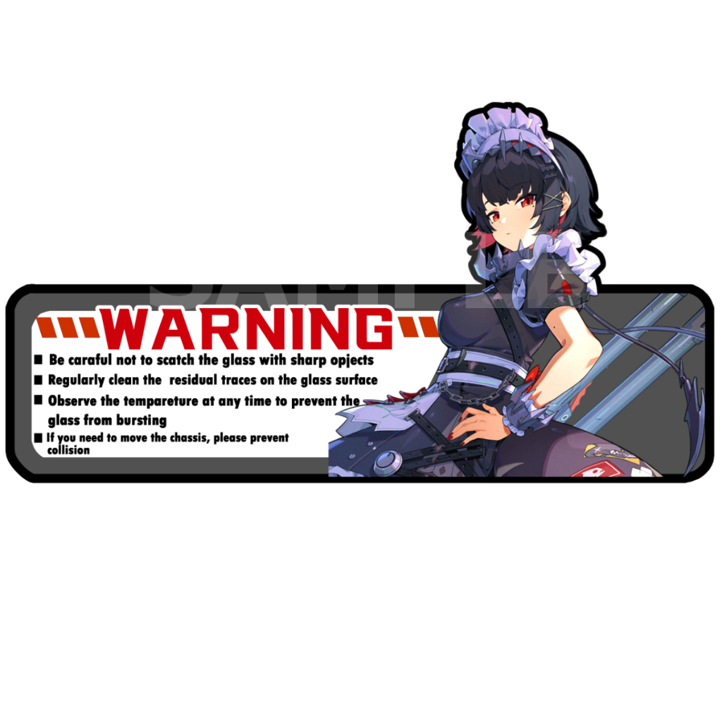 น้องฉลาม ZZZ Ellen joe เคส สติ๊กเกอร์ 2 แผ่น zenless zone zero Stickers ...