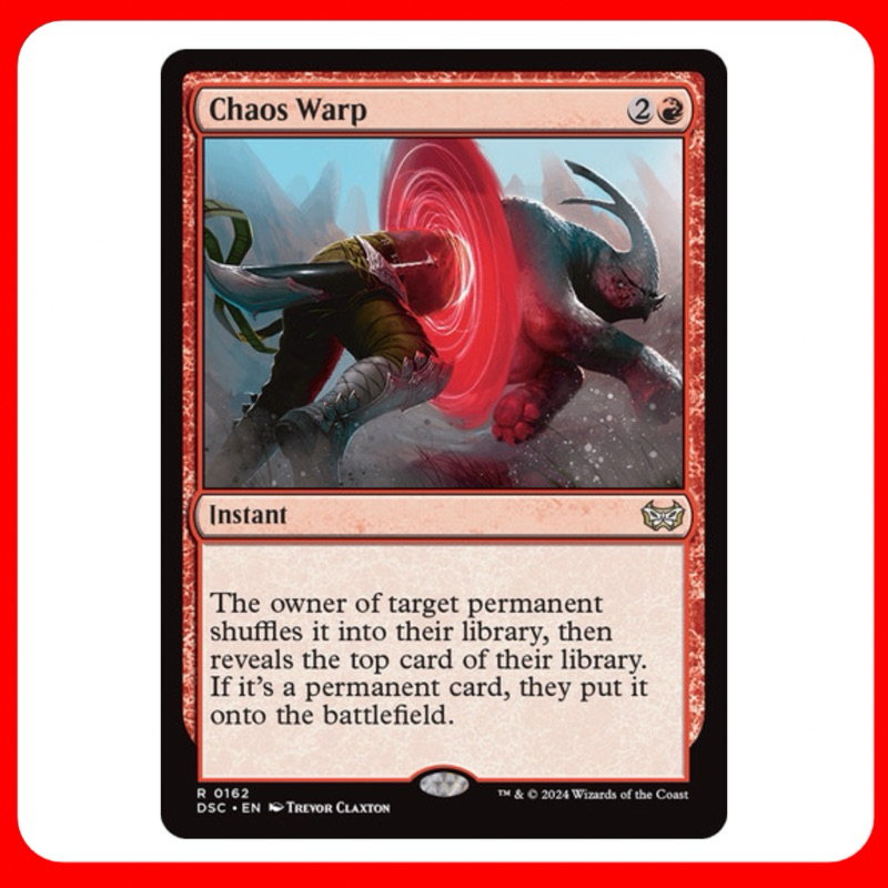 [MTG] Chaos Warp [DSC] [RED] [RARE] [NORMAL] [ENG] (การ์ดเมจิค / Magic ...