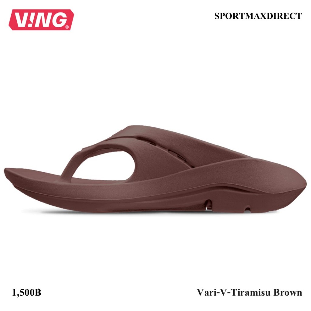 VING VARI-V Recovery Sandals สีน้ำตาล รองเท้าแตะวิ่งออกกำลังกาย รองเท้า ...