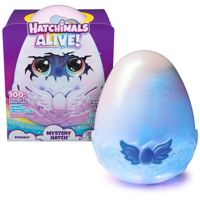 (ของแท้100%) Hatchimals Alive Mystery Hatch Interactive Draggle with ...