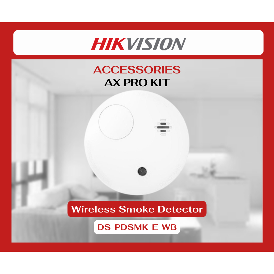 Hikvision Wireless Photoelectric Smoke Detector ตรวจจับควันไฟ รุ่น DS ...