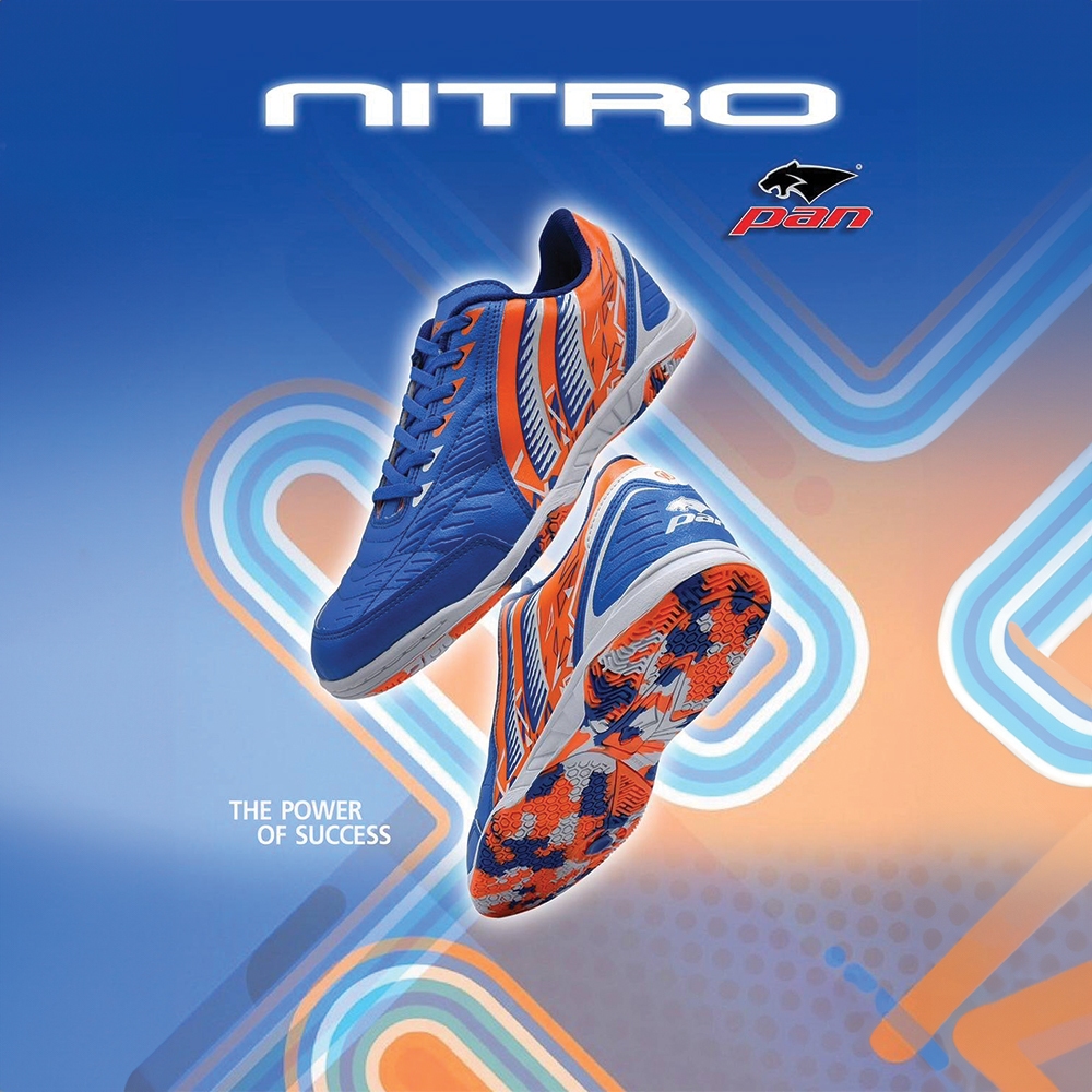 รองเท้าฟุตซอล PAN รุ่น NITRO รองเท้าฟุตบอลหนังสังเคราะห์ ทนทาน เหมาะ ...