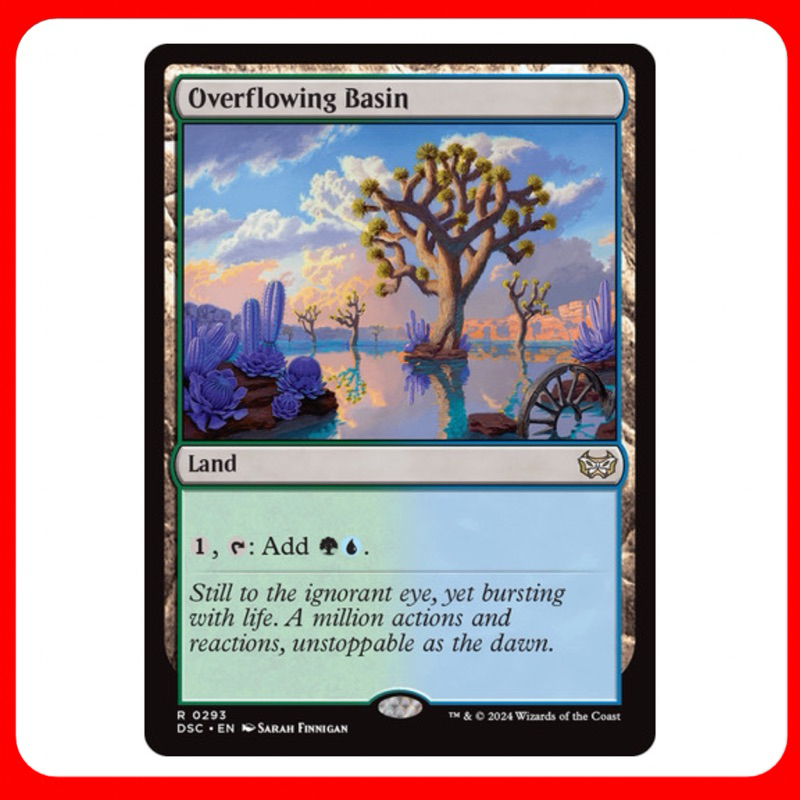 [MTG] Overflowing Basin [DSC] [LAND] [RARE] [NORMAL] [ENG] (การ์ดเมจิค ...