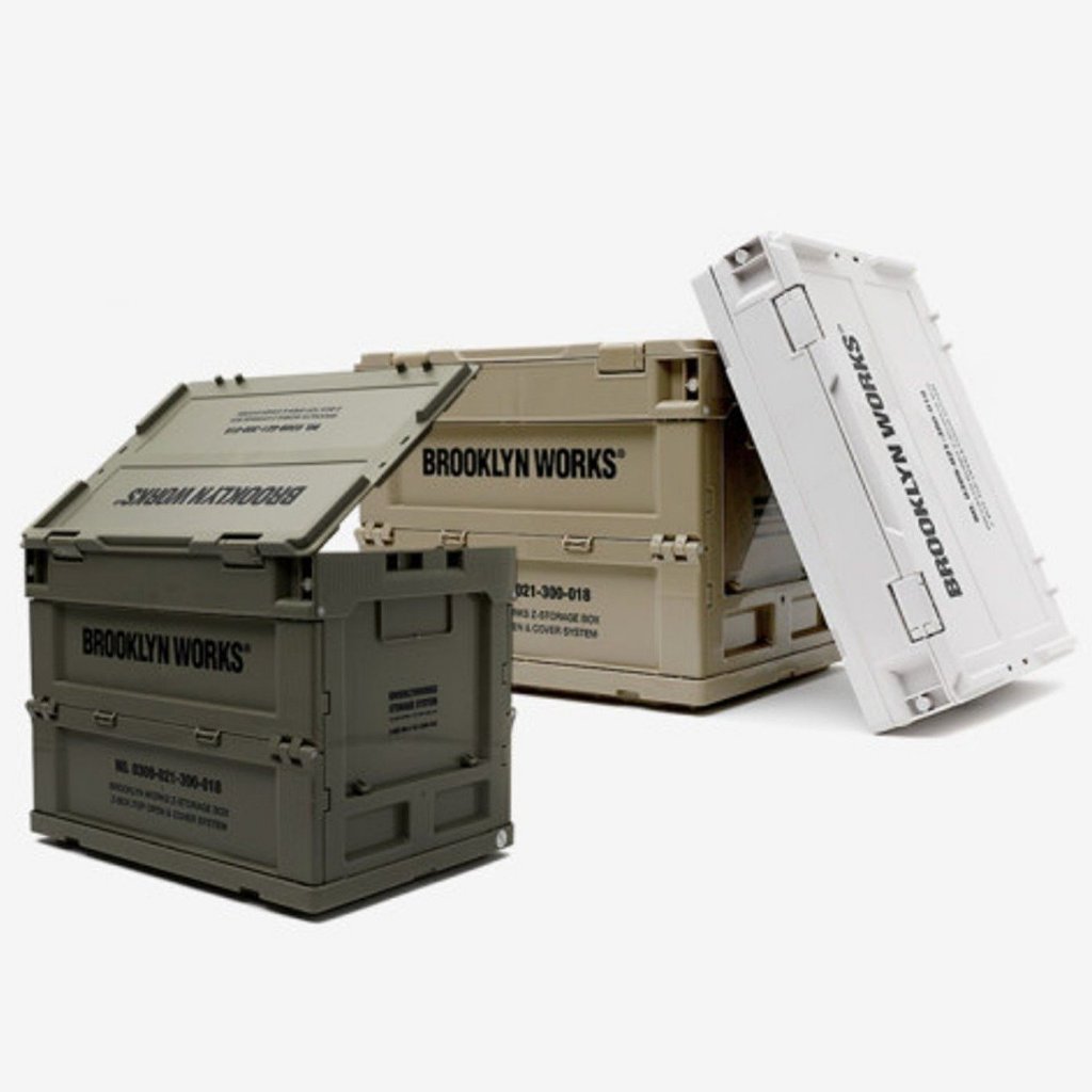Brooklyn Works Z-Box Folding Storage Box ขนาด 20L. กล่องเก็บของพับได้ ...