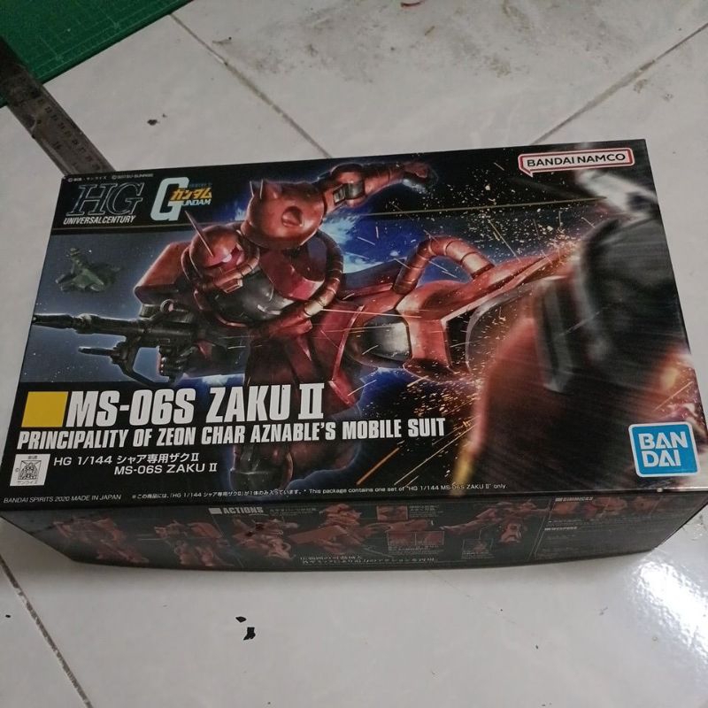 HG 1/144 HGUG MS - 06S Zaku ii (char) gundam gunpla bandai ของแท้ ...