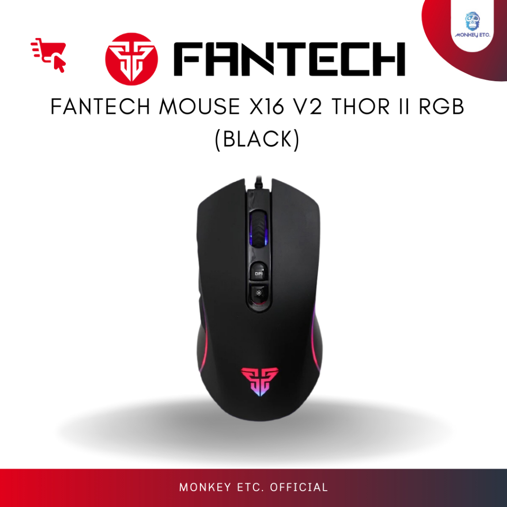 FANTECH MOUSE X16 V2 THOR II RGB (BLACK) - A0144176 | Shopee Thailand