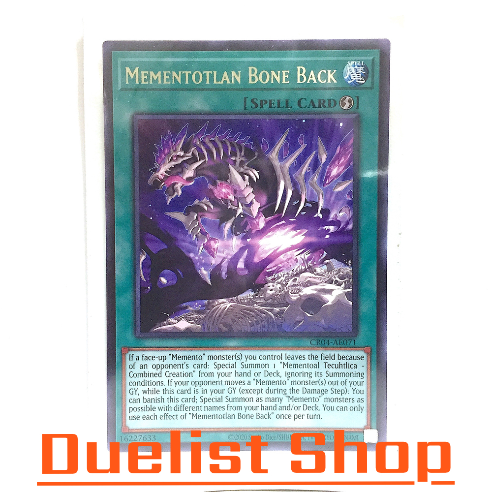 Mementotlan Bone Back (R) Spell [Quick-Play] ชุด CR04-AE071 การ์ดยูกิโอ ...