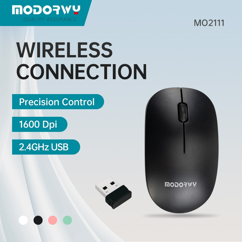 Modorwy เมาส์ไร้สาย เมาส์บลูทูธ mouse wireless ปุ่มเสียงเงียบ พร้อมตัว ...