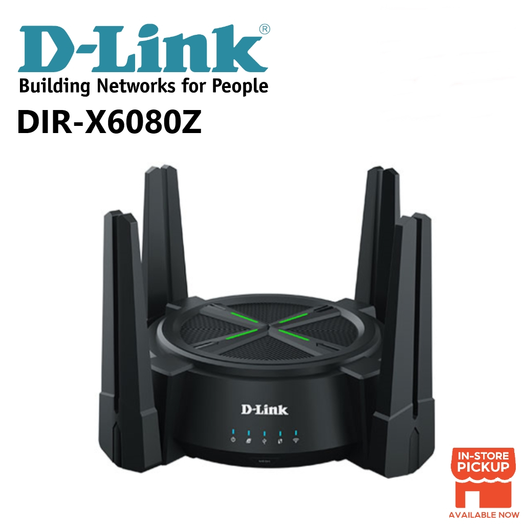 เร้าเตอร์ D-LINK (DIR-X6080Z) AX6000 DUAL BAND Gigabit Router WIFI 6 ...