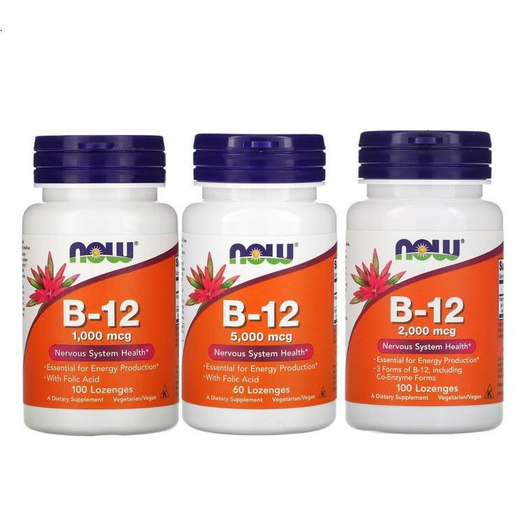 (ส่งออกภายในวัน)(SALE) NOW Vitamin B-12 1000/2000/5000 mcg.วิตามินบี12 ...