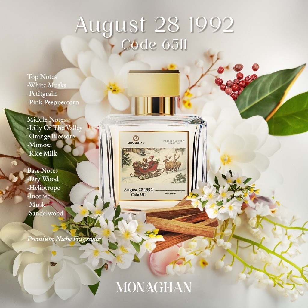 August 28 1992 Code 6511 unisexกลิ่นคล้ายๆกระดาษ คล้ายๆผ้าใหม่ นุ่มๆอุ่นๆหอมมาก Monaghan Perfume ...