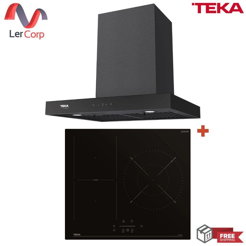 (Teka) เครื่องดูดควัน รุ่น LDH TC 60 BK + เตาไฟฟ้า Induction IBF63210 ...