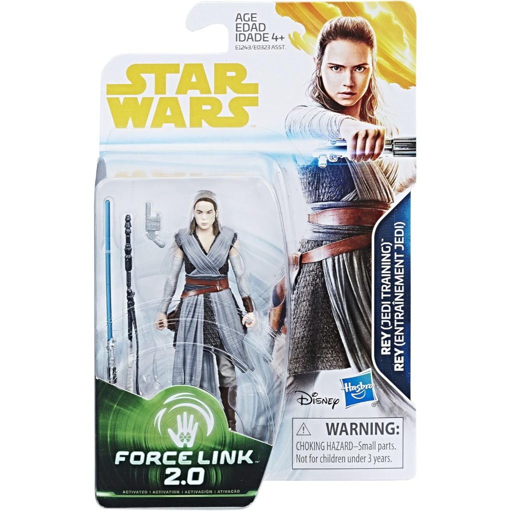 Star Wars Rey (Jedi Training) Force Link 2.0 Action Figure | Shopee ...