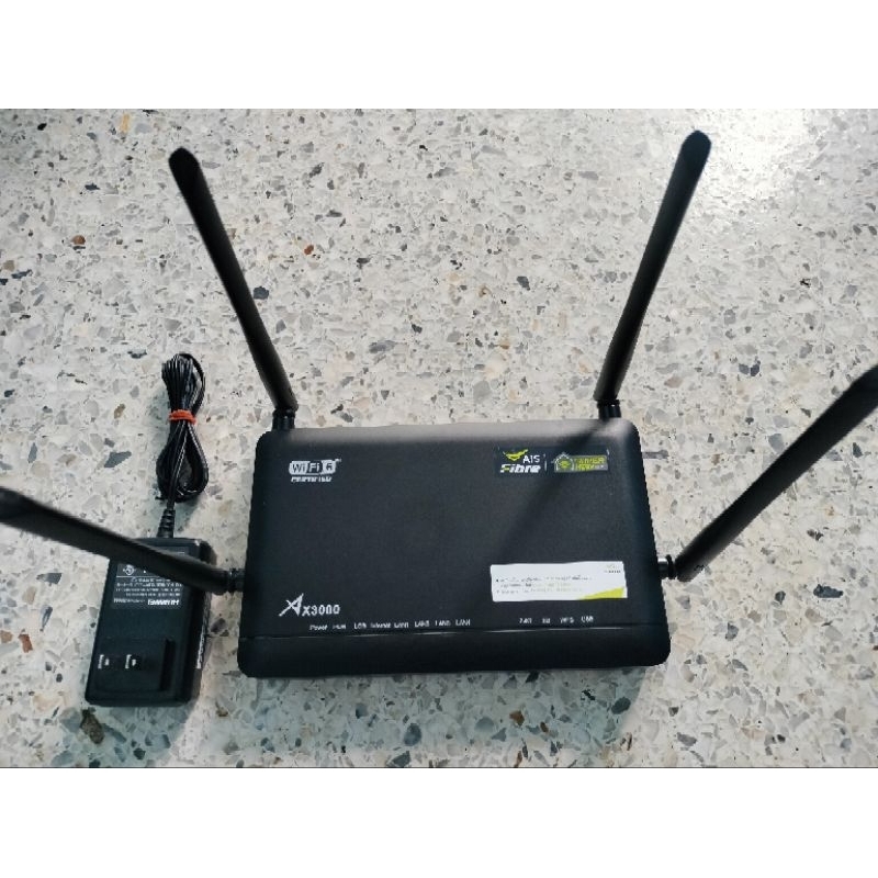 Mesh Wifi6 Ax3000 Ais Zxhn F6107A ปี 2023 สีดำ เมสไวไฟ6 แรงๆ มือสองเทส ...