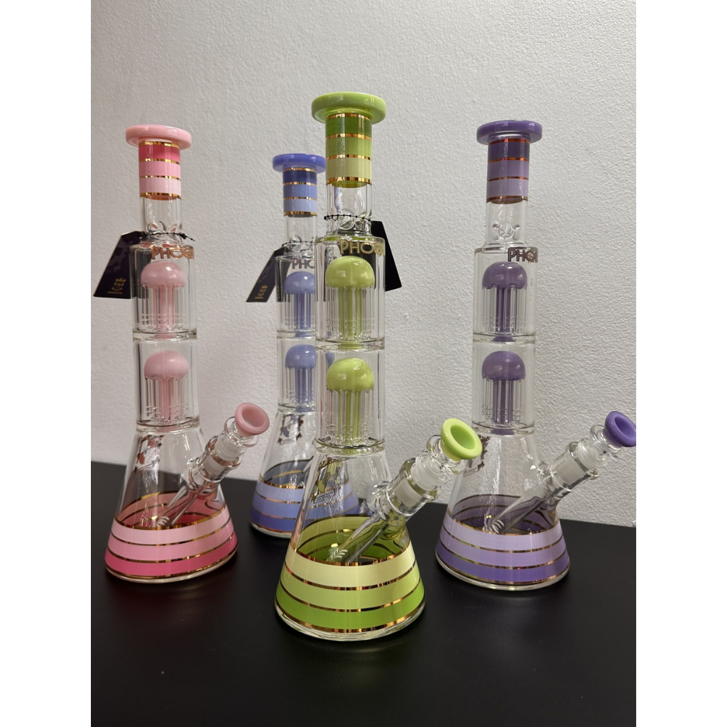 13.8" ULTIMATE DOUBLE 8-ARM TREE PERC BONG | บ้อง 13.8" เพอร์โคเลเตอร์ ...