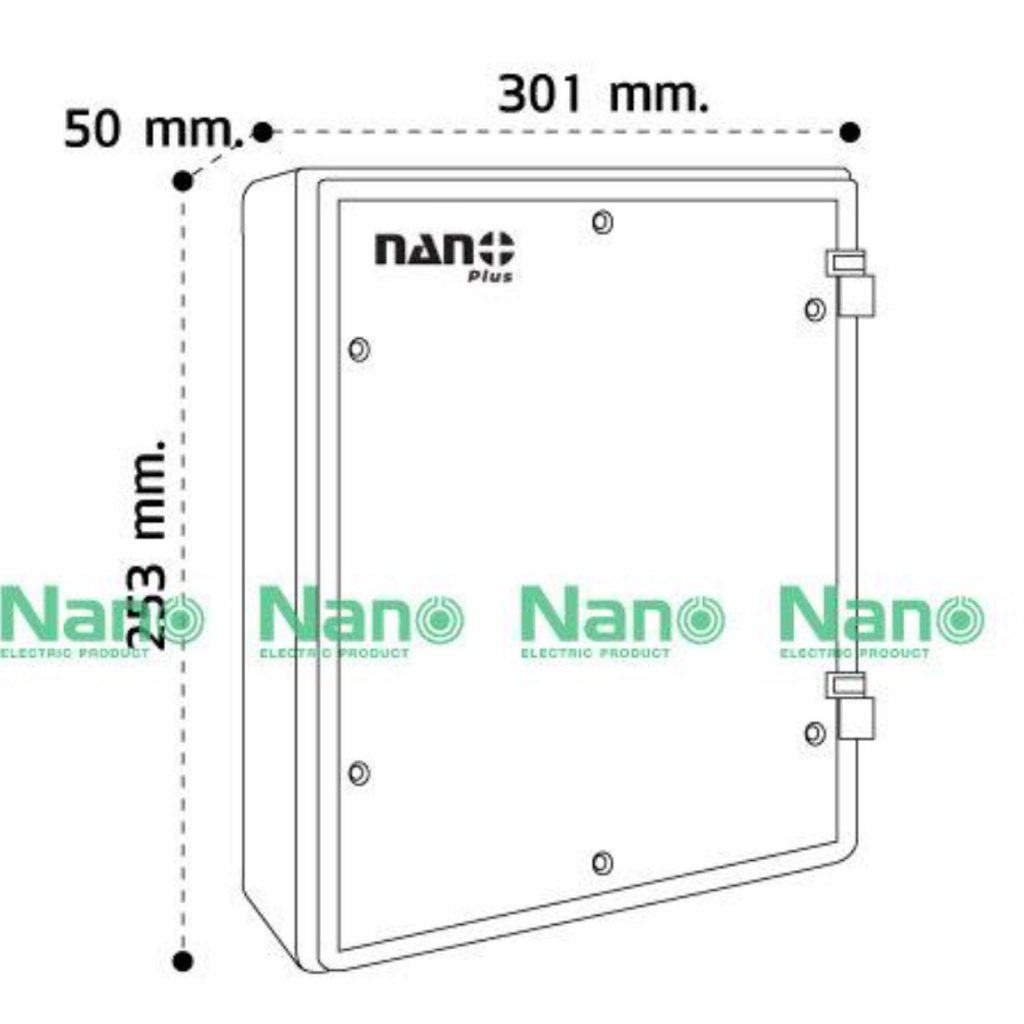 แผงไฟ Nano Plus NNP แผงไฟฟ้าพลาสติก แผงพลาสติก แผงไฟ สีขาว 301W-NNP ...