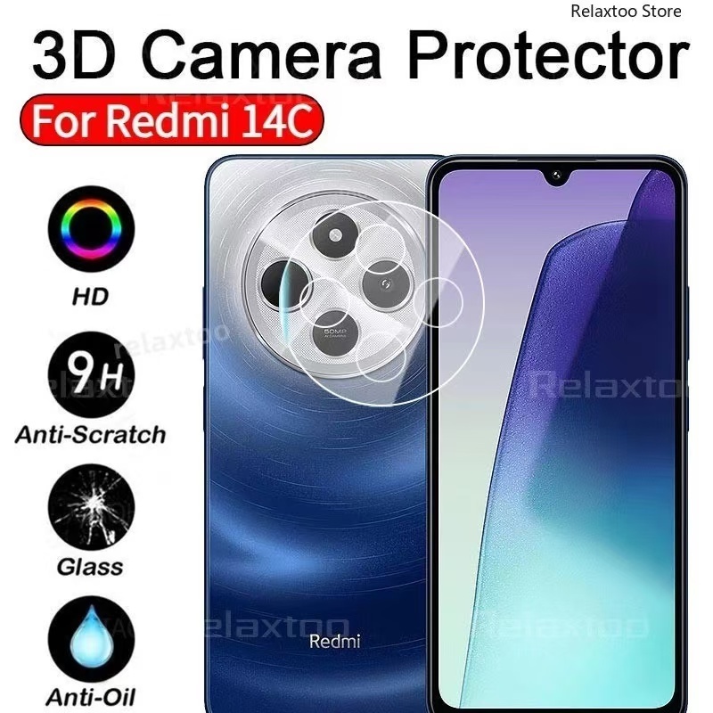 ฟิล์มกระจก เลนส์กล้อง 3D สําหรับ Xiamo Redmi 14C POCO C75 Redmi Note14 Note14pro Note14proPlus ...