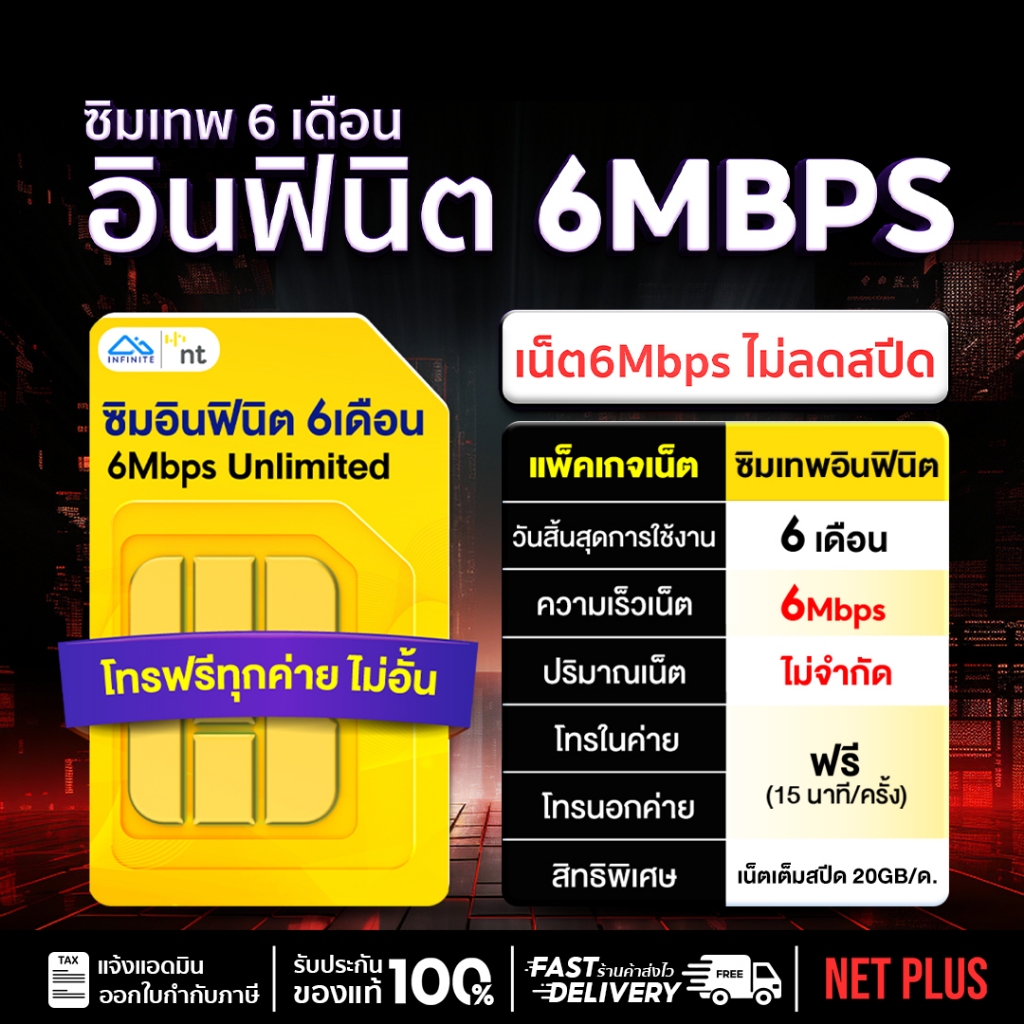 [ ซิมเน็ตรายปี ] โทรฟรีทุกเครือข่าย ซิมเทพทรู เน็ตไม่อั้น Sim True ซิมเทพธอร์ Sim net ซิมคง ...