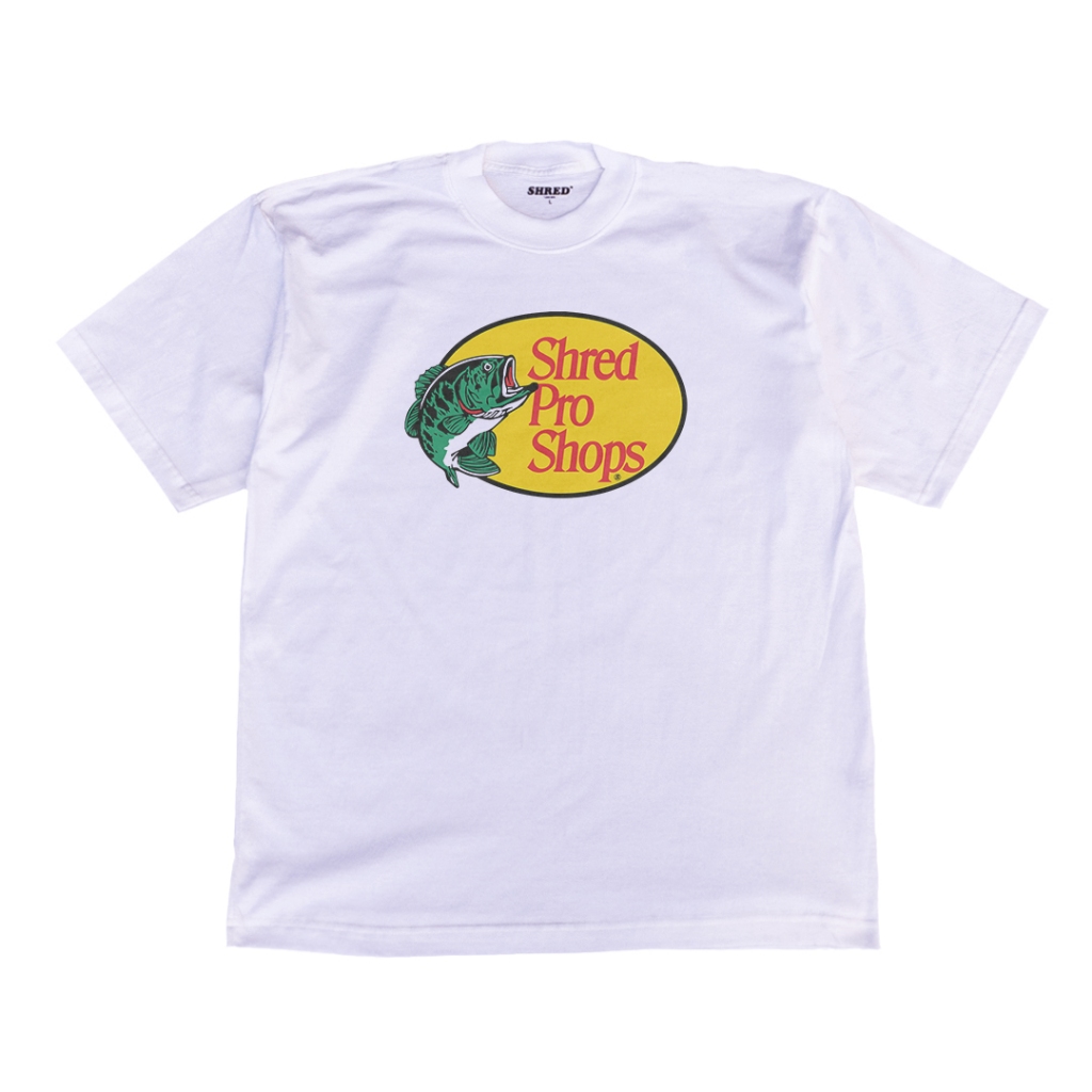 SHRED® - SHRED PRO SHOP - WHITE TEE COTTON100% - เสื้อยืดทรงโอเวอร์ไซส์ ...
