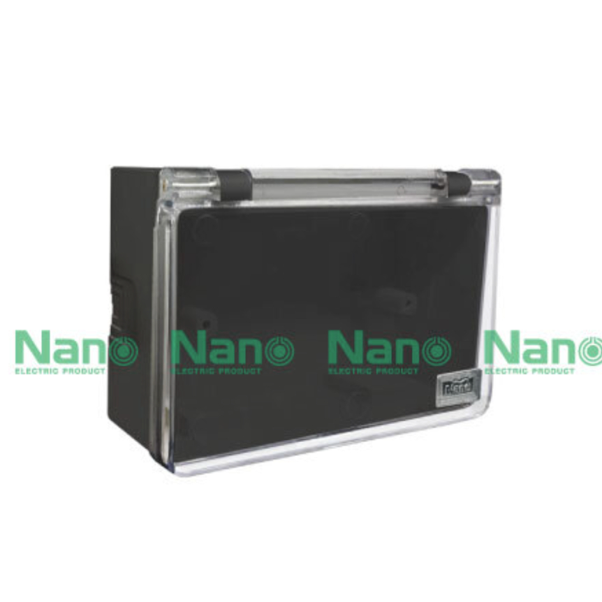กล่องครอบสวิตช์ปลั๊กไฟ NANO สีขาว(ฝาใส) (50 ชิ้น/กล่อง) NANO-405C NANO-405ฺBC | Shopee Thailand