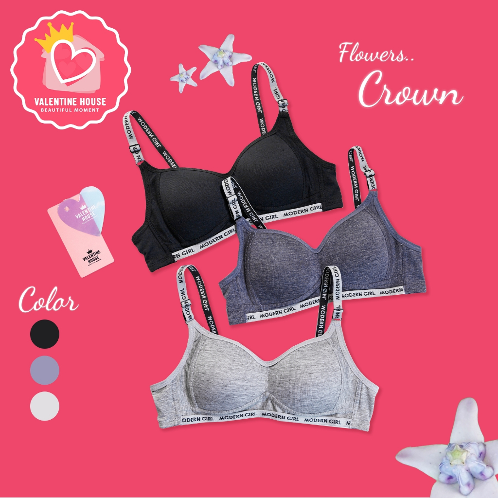 222 ดอกรัก J08 เสื้อในฟองบาง 1 ซม. size 32-36 เสื้อผ้า ฟองบาง มีขอบไร้โครง ฟองน้ำ | Shopee Thailand