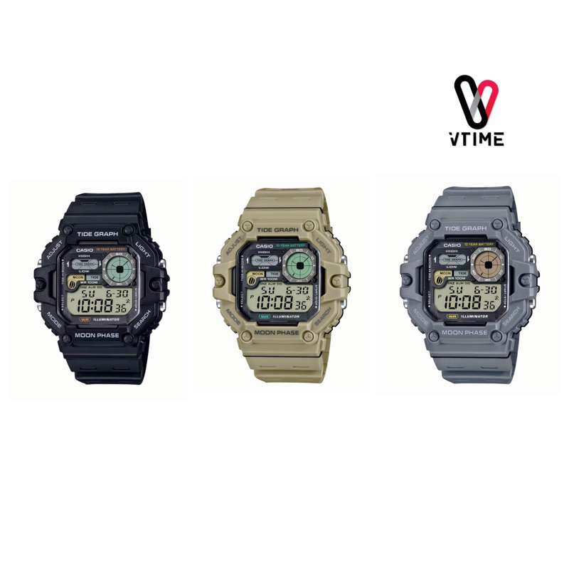CASIO นาฬิกา Sporty รุ่น WS-1700H-1AV | WS-1700H-5AV | WS-1700H-8AV | Shopee Thailand