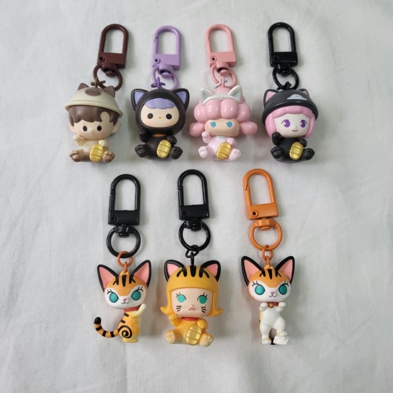 POP MART popbean Lucky Cat keycharm พวงกุญแจ แมวนำโชค Molly Pucky ...