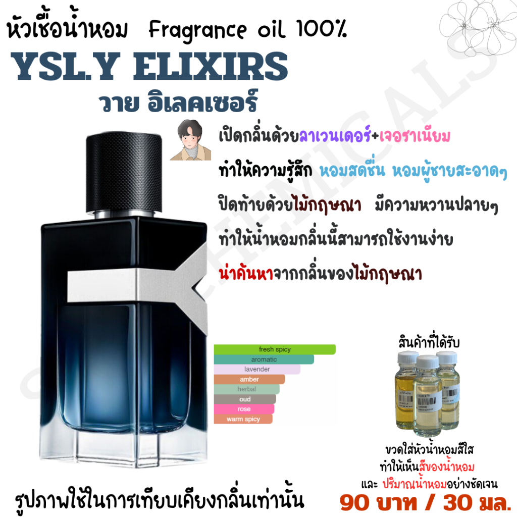 หัวเชื้อน้ำหอม หัวน้ำหอม L S Y YS.L Y Elixirs วาย อิเลคเซอร์ เทียบเคียง 30 ml. 90 บาท วายเอสแอล ...