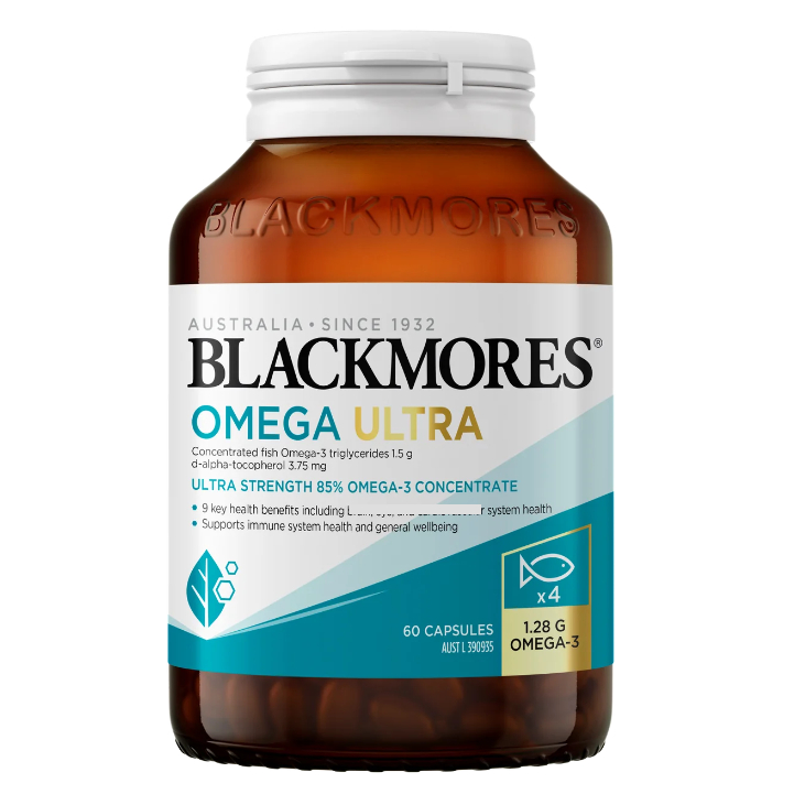 BLACKMORES OMEGA ULTRA omega-3 fish oil 60 capsules | Shopee Thailand