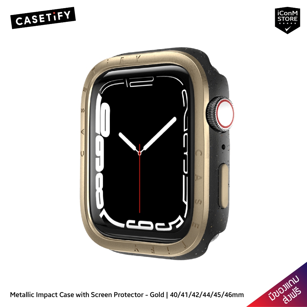 [พร้อมส่ง] CASETiFY - Metallic Impact (Gold) เคสสำหรับ Apple Watch 4-10 ...