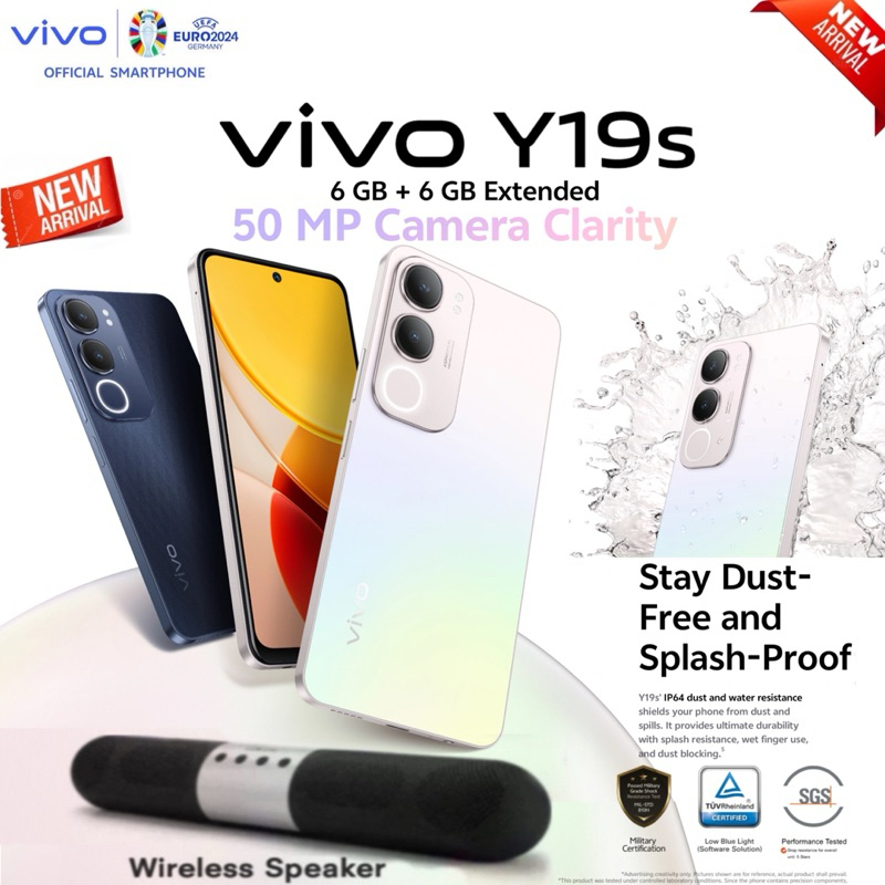 New Vivo Y19s [ram6/128Gb] กล้อง 50 Mp แบต 5500 mAh พร้อมของแถมพิเศษ ประกันศูนย์ 1 ปี | Shopee ...