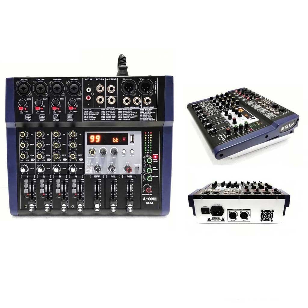 A-ONE POWER MIXER Switching เพาเวอร์มิกเซอร์ ขยายเสียง มีบลูทูธ ...