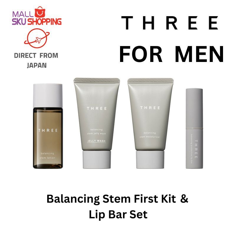 Three Balancing Stem First Kit & Lip Bar set Skin Care For Men ส่งตรง ...