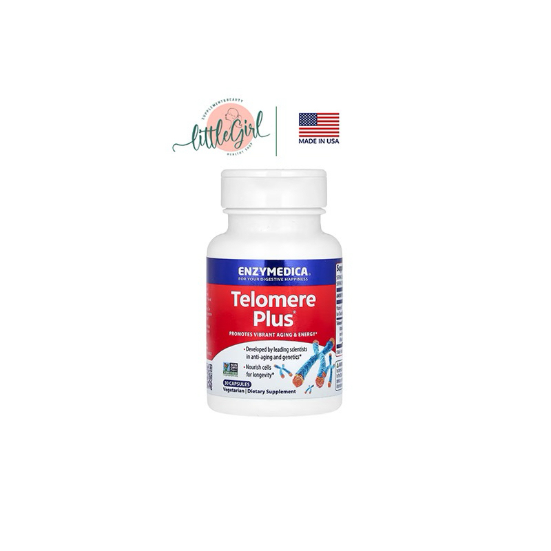 (Clearance Exp10/25) Enzymedica Telomere Plus™ 30 Vegetarian Capsules | Shopee Thailand