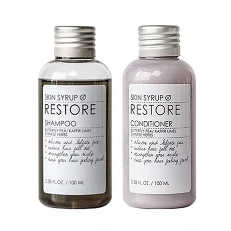 พร้อมส่ง ของแท้ Skin Syrup Starter Kit: Restore Shampoo + Conditioner ...