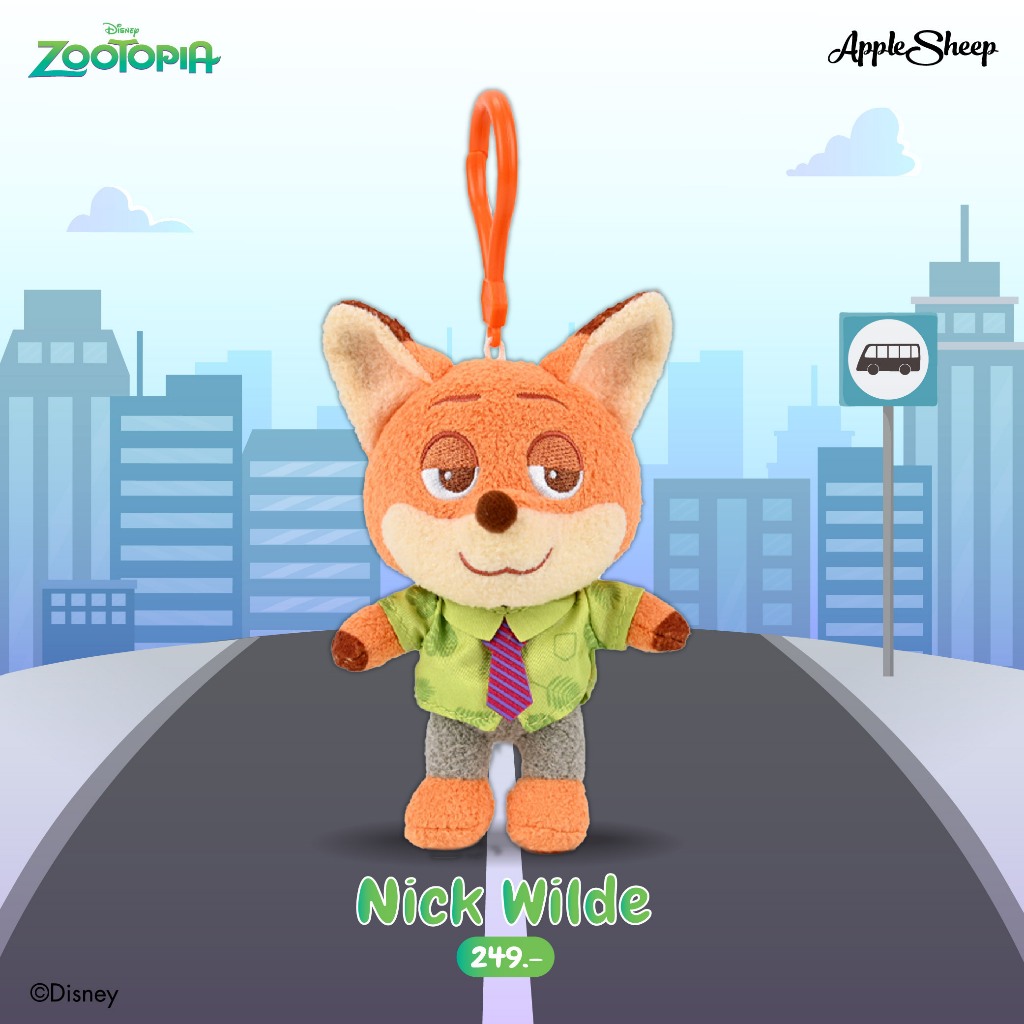 [Zootopia Keychain] พวงกุญแจตุ๊กตา ดิสนีย์ ซูโทเปีย จี้ห้อยตุ๊กตาน่ารัก ...